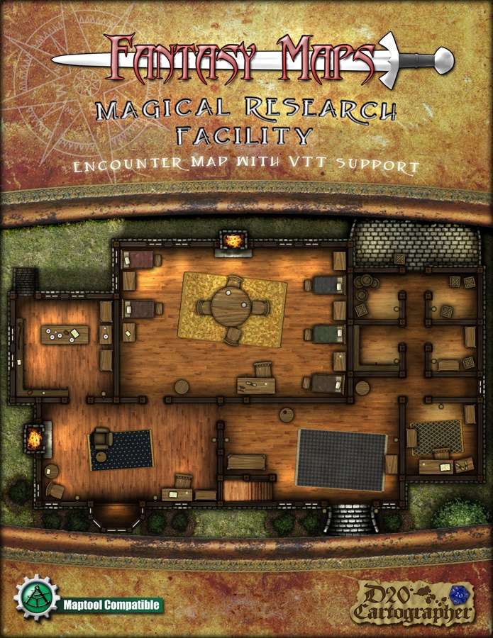 Fantasy Maps: Magical Research Facility Map Pack - D20 Cartographer ...