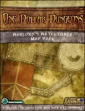 One Dollar Dungeon: Warlord's Watchtower Map Pack - D20 Cartographer ...