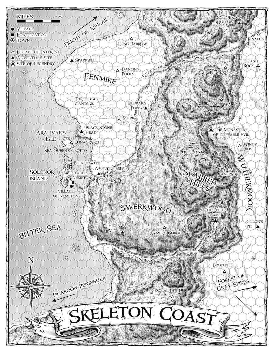 The Skeleton Coast: First Look - Raging Swan Press | Designed for 5e ...
