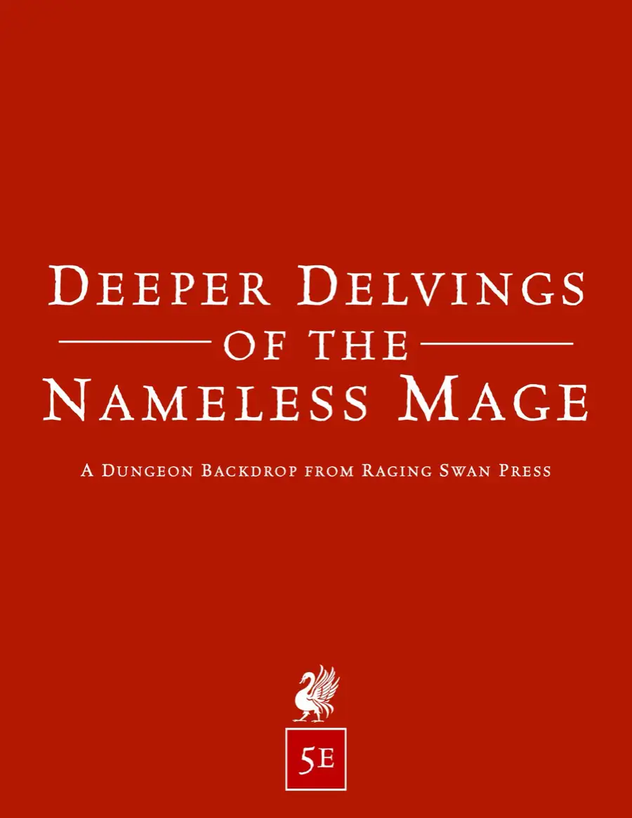 Dungeon Backdrop: Deeper Delvings of the Nameless Mage (5e) - Raging ...