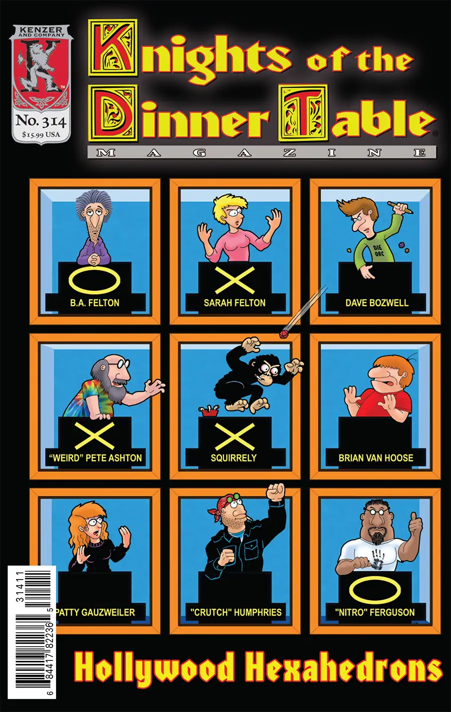 KoDT #314 - Kenzer & Company | Knights of the Dinner Table | KoDT Back ...