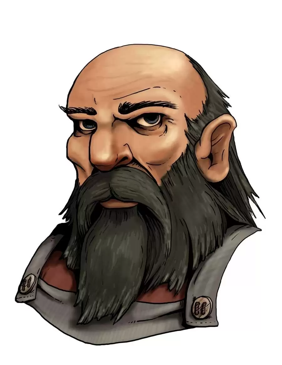 Stock Portraits: Male Dwarf - Purple Duck Games | Stock Art | DriveThruRPG