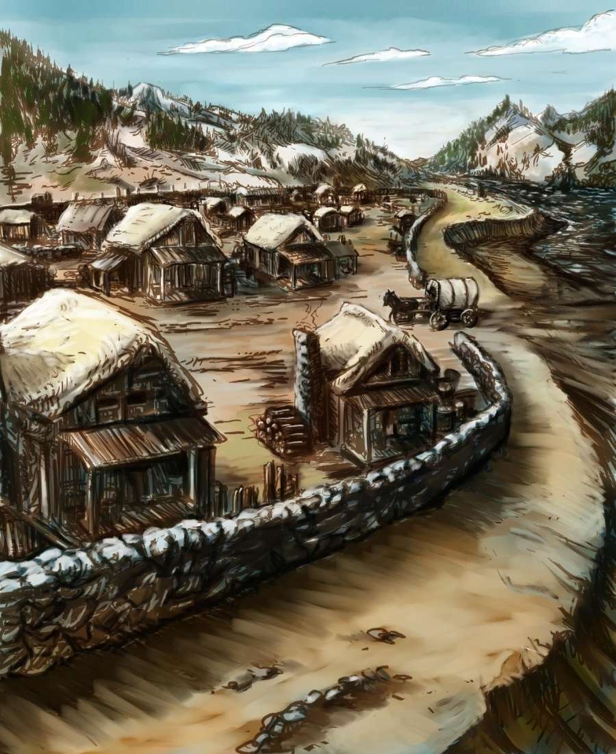 Stock Landscapes: Frontier Town - Purple Duck Games | Stock Art | Stock ...