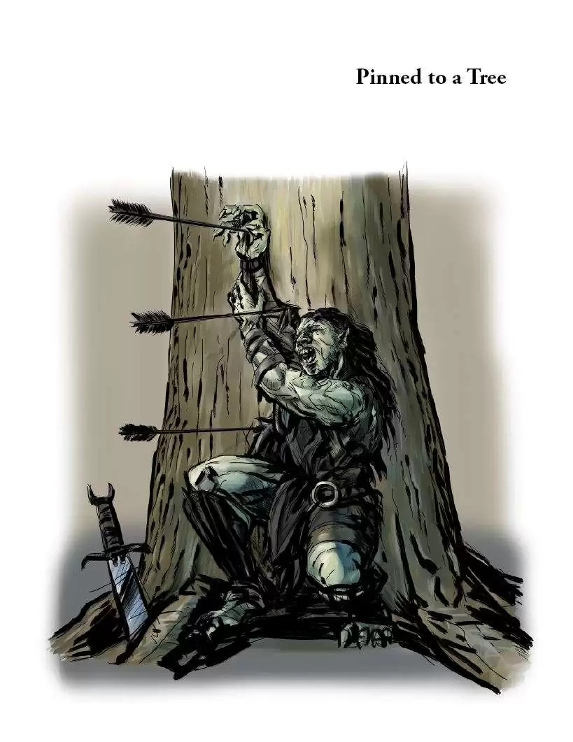 Stock Art: Pinned to a Tree - Purple Duck Games | Stock Art | Stock Art ...