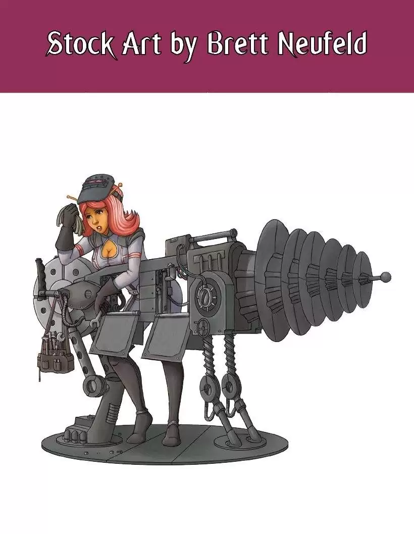 Stock Art: Female Alien Mechanic - Purple Duck Games | Stock Art ...