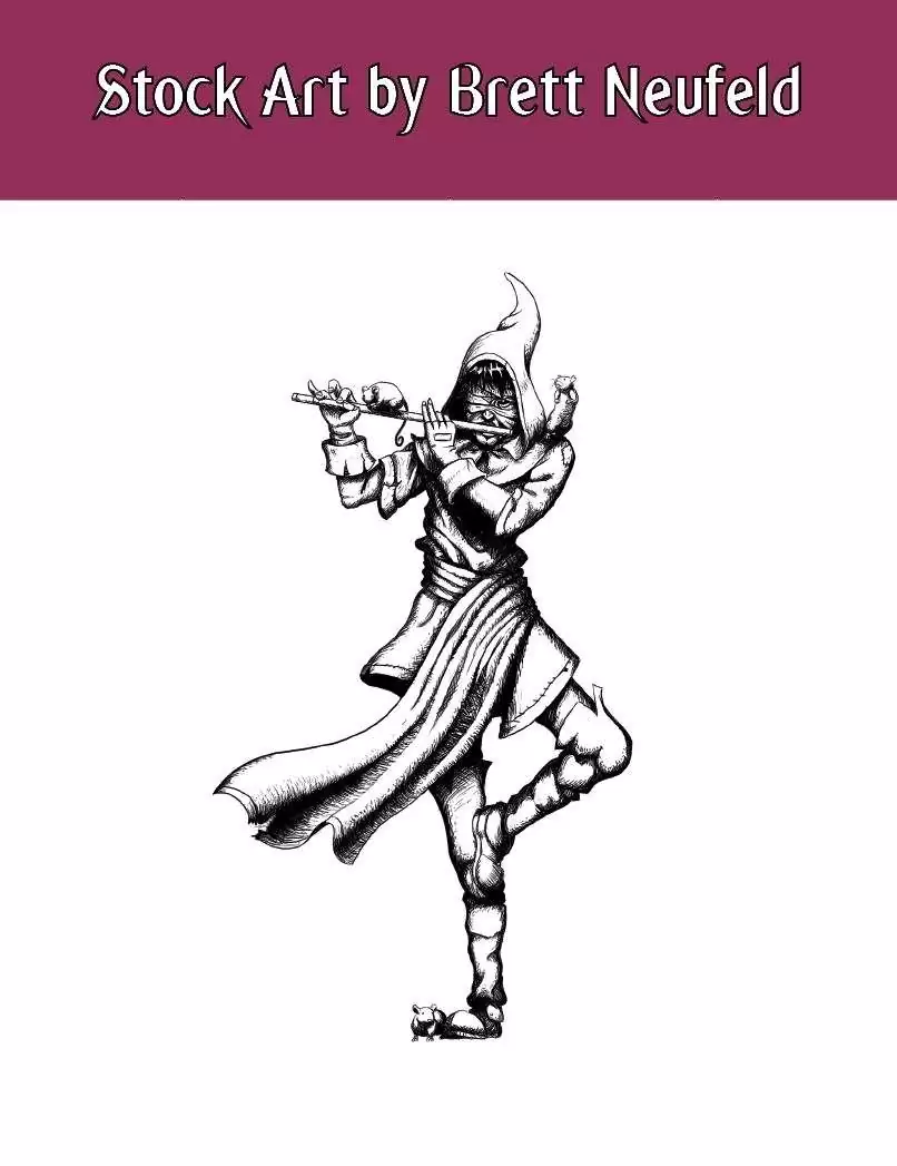 Stock Art: Pied Piper - Purple Duck Games | Stock Art | DriveThruRPG