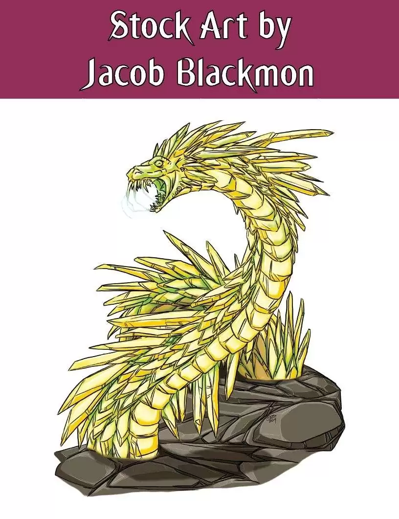 Stock Art: Crystal Serpent - Purple Duck Games | Stock Art | Stock Art: Jacob Blackmon ...
