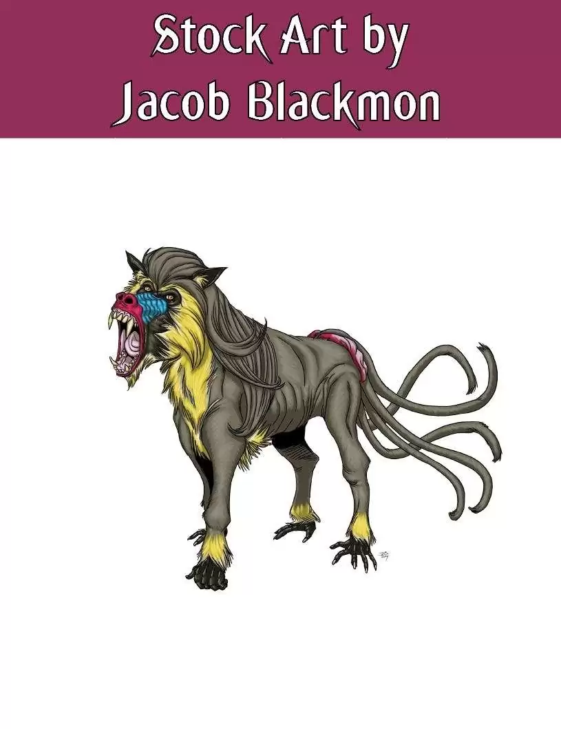 Stock Art: Mandrillus - Purple Duck Games | Stock Art | Stock Art: Jacob Blackmon | DriveThruRPG