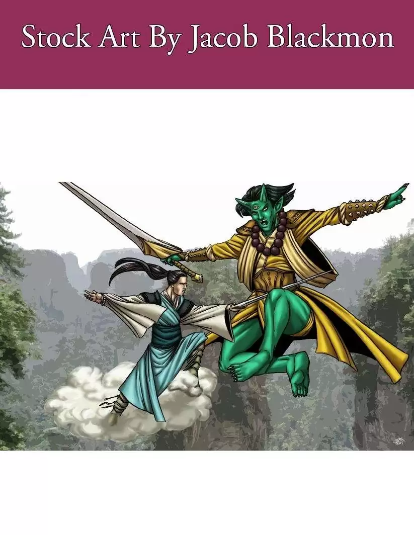Stock Art: Oni Battle - Purple Duck Games | Stock Art | Stock Art: Jacob Blackmon | DriveThruRPG