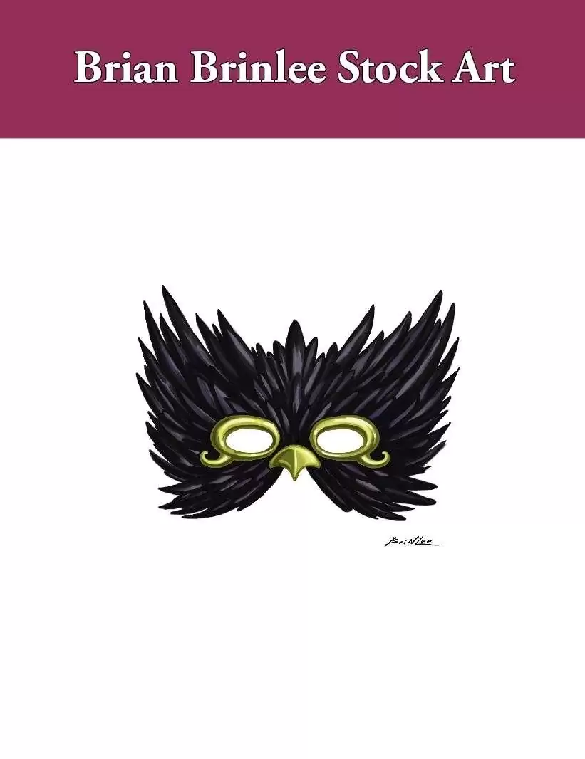 Stock Art: Crow Mask - Purple Duck Games | Stock Art | Stock Art: Brian ...