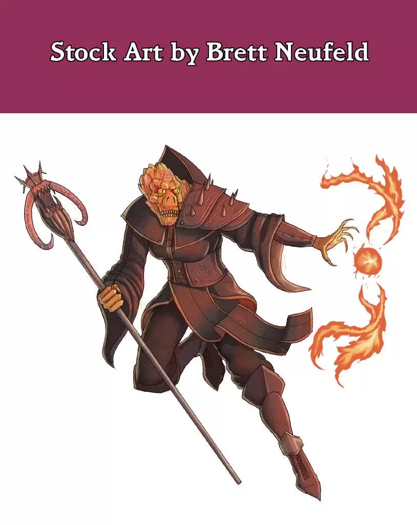 Stock Art: Male Daemonic Kripar - Purple Duck Games | Stock Art | Stock ...