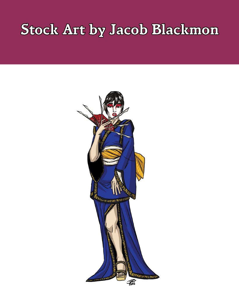 Stock Art: Male Human Kabuki - Purple Duck Games | Stock Art | Stock ...