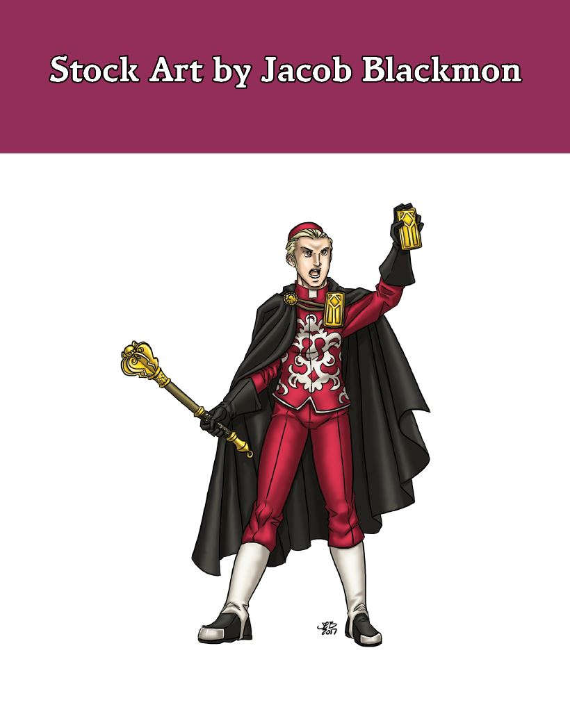 Stock Art: Male Human Royal Cleric - Purple Duck Games | Stock Art ...