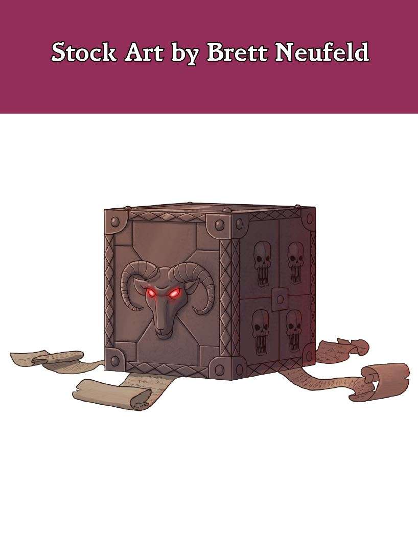 Stock Art: Demon Box - Purple Duck Games | Stock Art | Stock Art: Brett ...