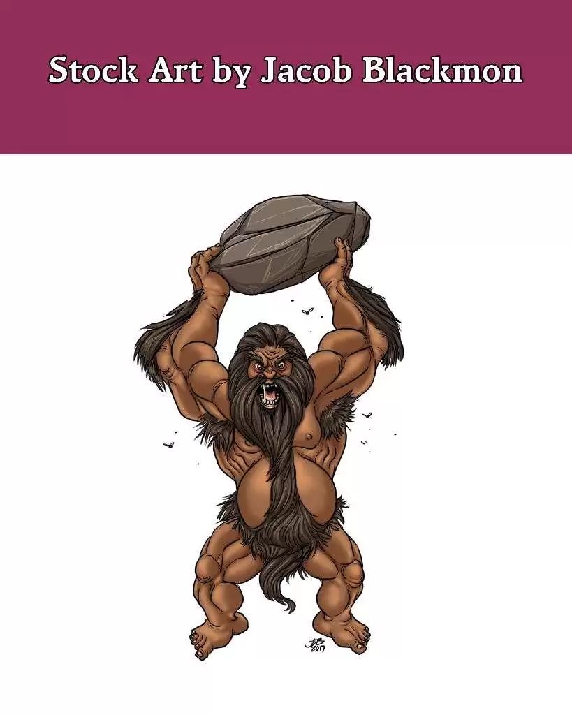 Stock Art: Male Hill Giant - Purple Duck Games | Stock Art | Stock Art: Jacob Blackmon ...