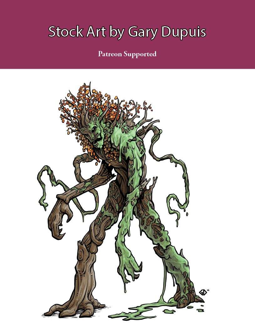 Stock Art: Disease Treant - Purple Duck Games | Stock Art | Stock Art ...