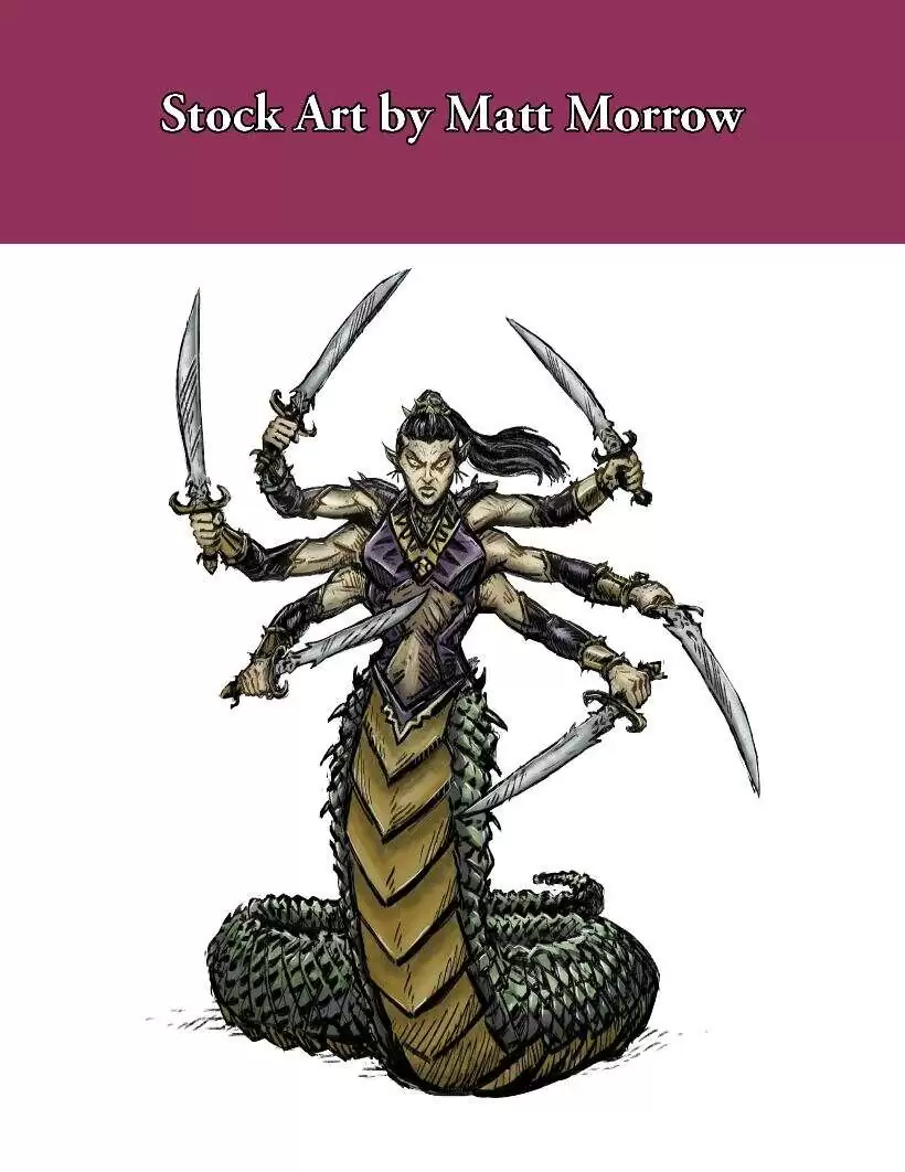 Stock Art: Marilith - Purple Duck Games | Stock Art | Stock Art: Matt ...