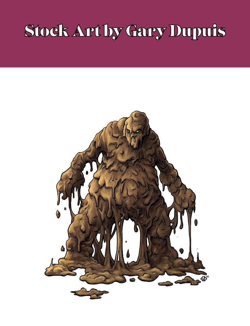 Stock Art: Mud Elemental - Purple Duck Games | Stock Art | Stock Art ...