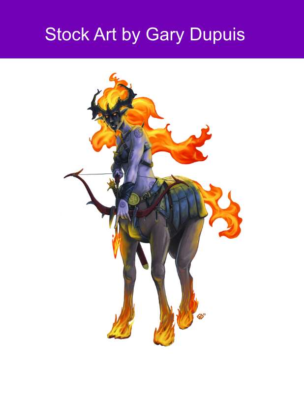 Stock Art: Fiendish Centaur - Purple Duck Games | Stock Art | Stock Art ...