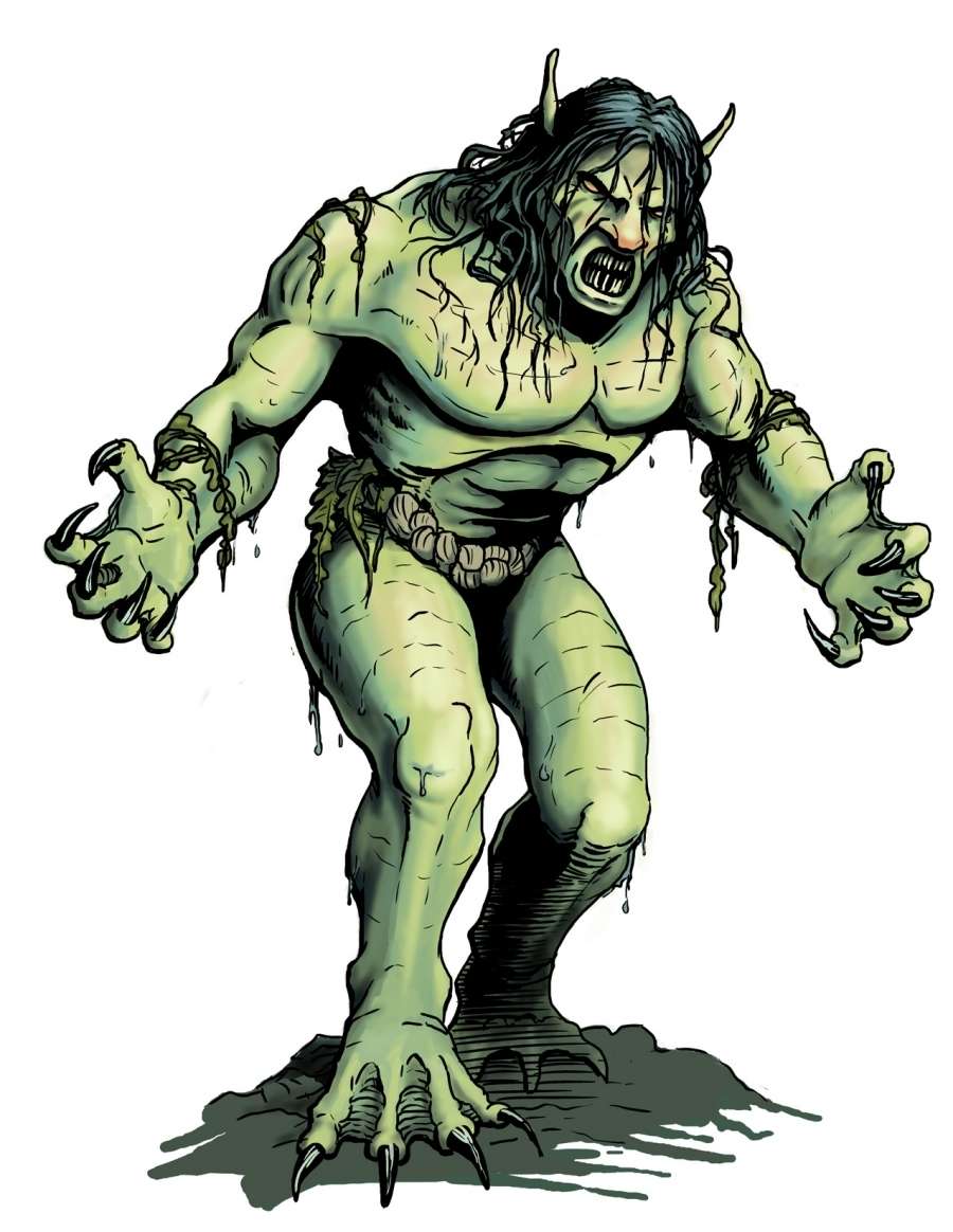 Bestiary II Stock Art: Merrow (Aquatic Ogre) - Purple Duck Games ...