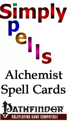 Alchemist Spell Cards for the Pathfinder Role Playing Game - Blue Banzai Publications | DriveThruRPG