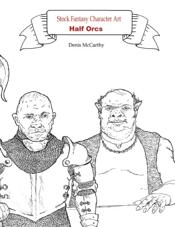 Stock Fantasy Character Art: Half-Orcs - Aegis Studios | Publisher Resources | DriveThruRPG