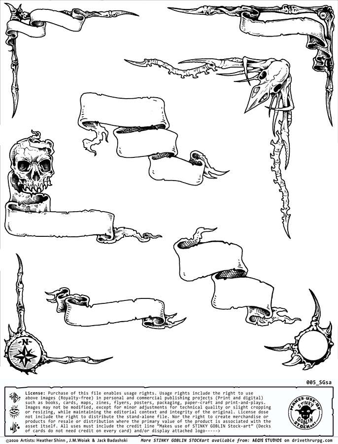 Stinky Goblin Stock Art: Banners - Aegis Studios | Publisher Resources ...