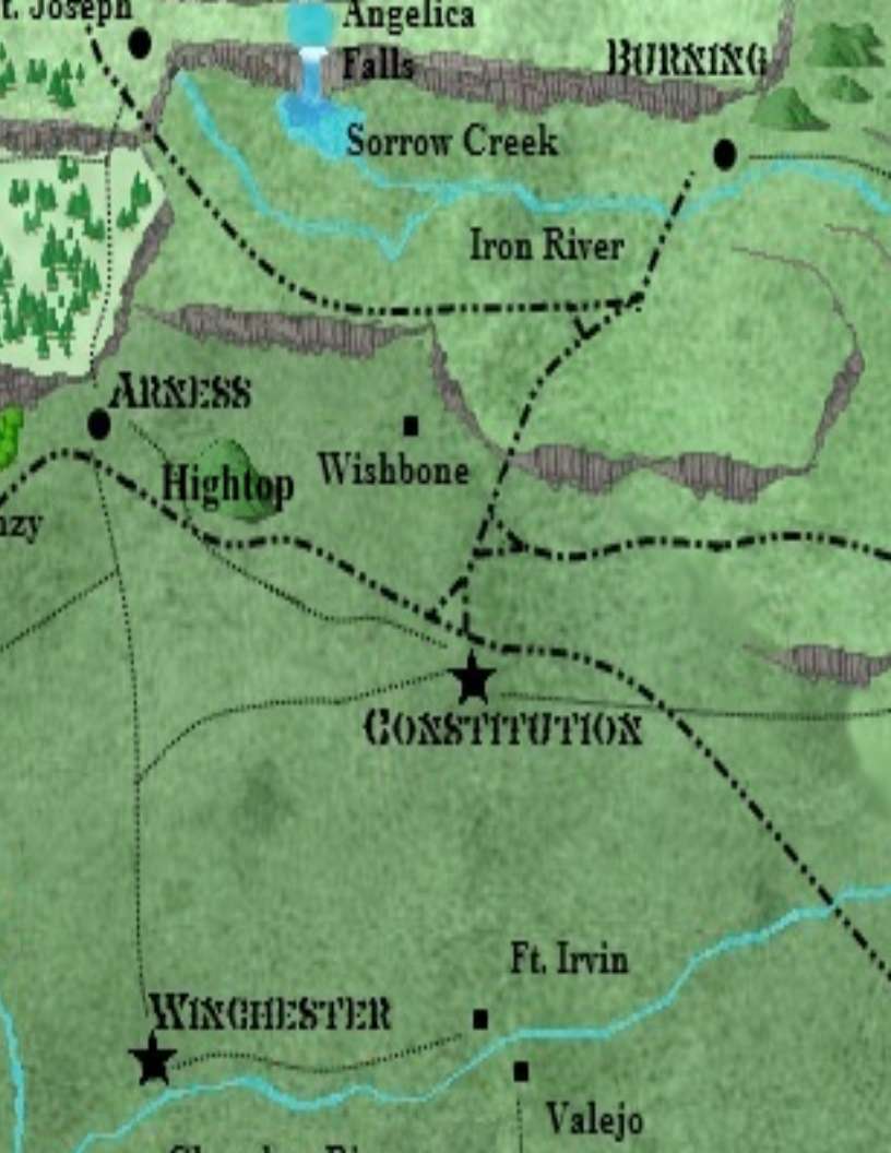 Map of the Burning Plains - James Embry | Devil's Crossroad 3e ...