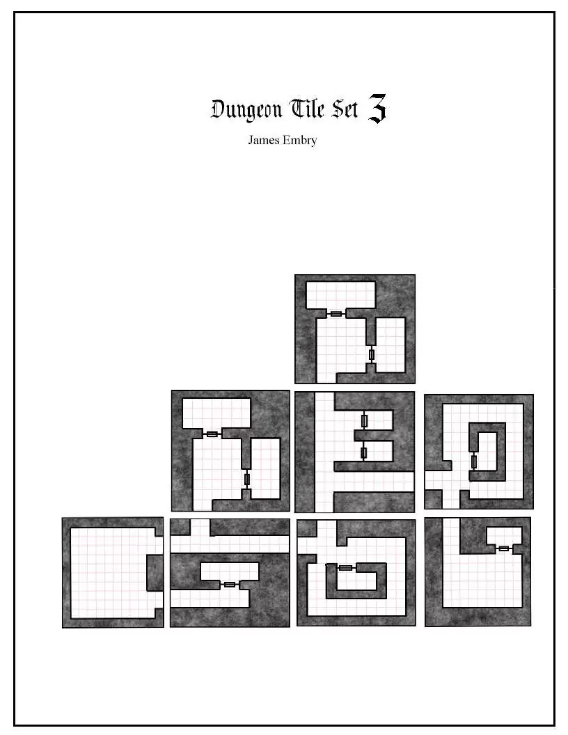 Dungeon Tile Set 3 - James Embry | DriveThruRPG