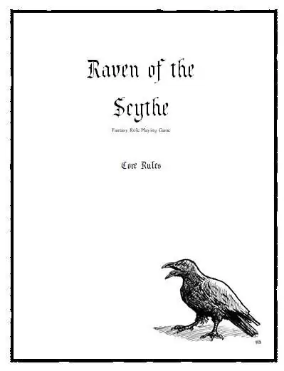 Raven of the Scythe Character Sheet - James Embry | Raven of the Scythe ...