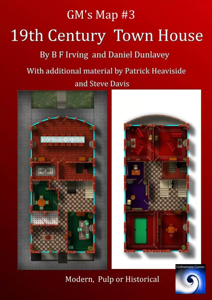 GM's Maps #3: Large 19th Century Town House (Reissue) - Gethsemane ...