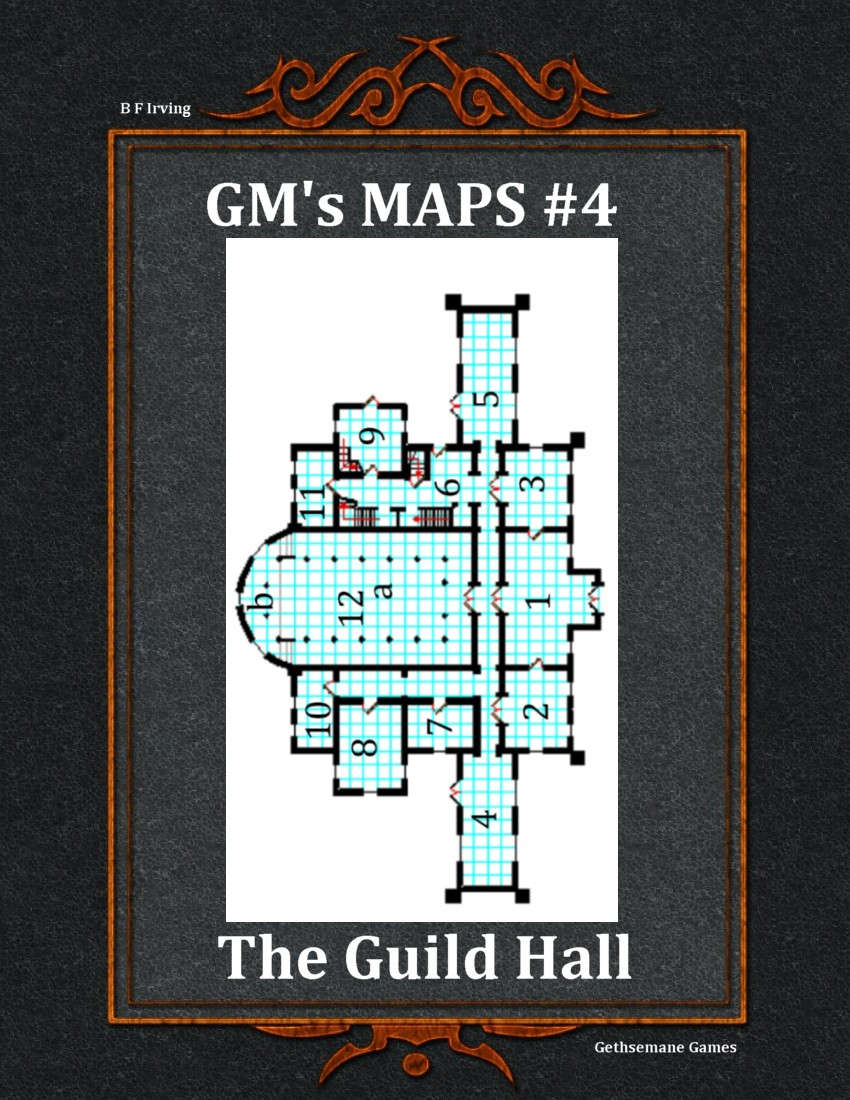 GM's Maps #4: Guild Hall - Gethsemane Games | GMs Maps | DriveThruRPG