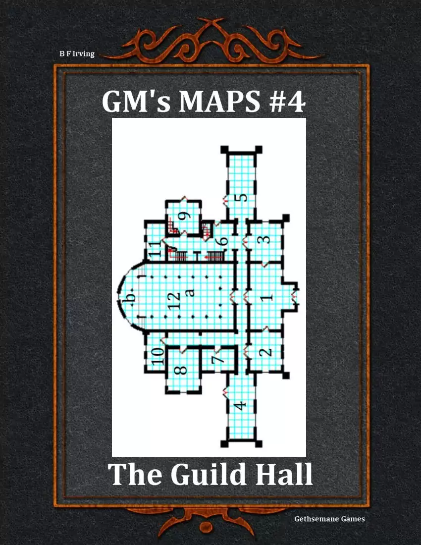 GM's Maps #4: Guild Hall - Gethsemane Games | GMs Maps | DriveThruRPG