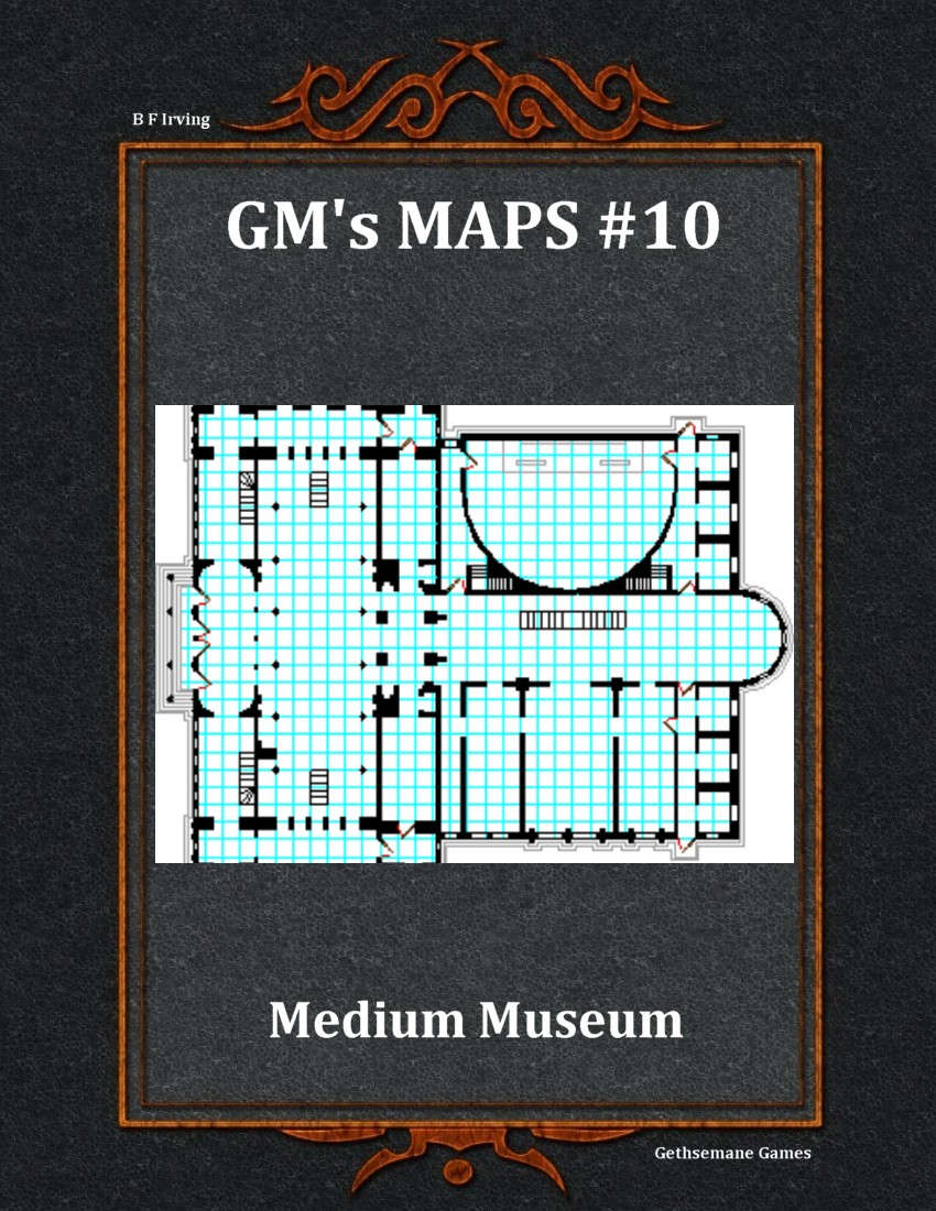 GM's Maps #10: Museum - Gethsemane Games | GMs Maps | Horror | Fantasy ...