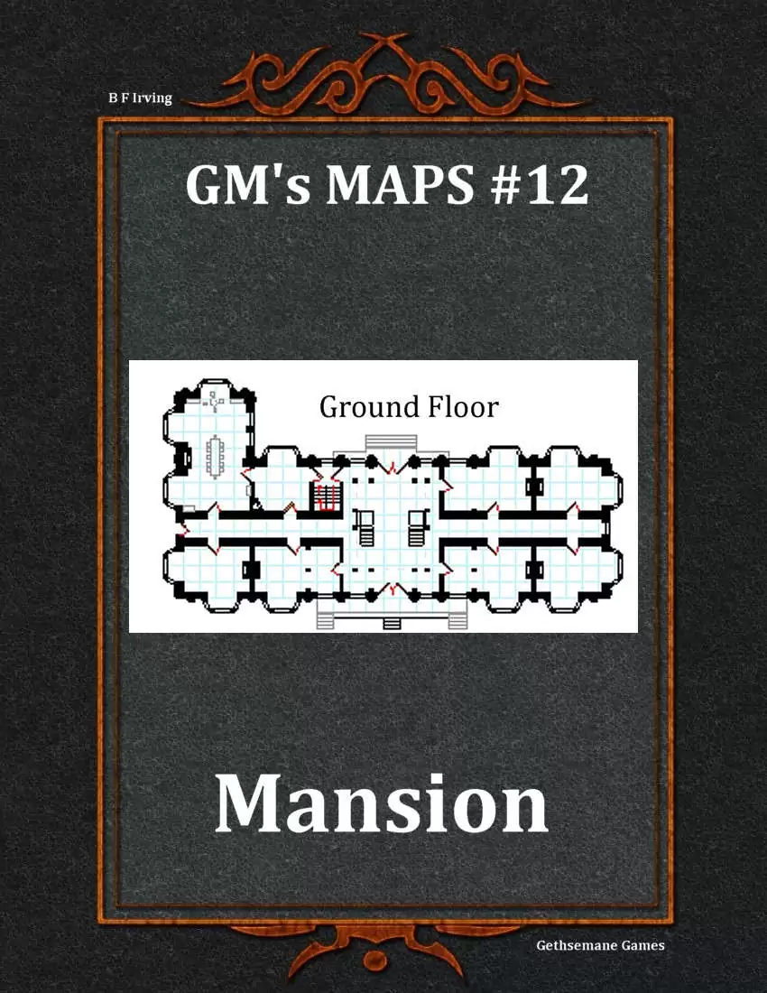 GM's Maps #12: Mansion - Gethsemane Games | Post Apocalyptic | GMs Maps ...