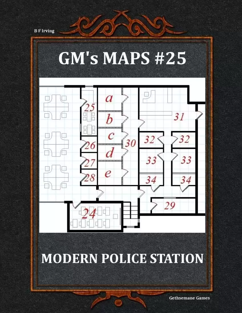 GM's Maps #25: Modern Police Station - Gethsemane Games | Post ...
