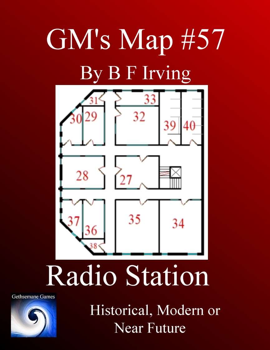 GM's Maps #57: Radio Station - Gethsemane Games | GMs Maps | DriveThruRPG