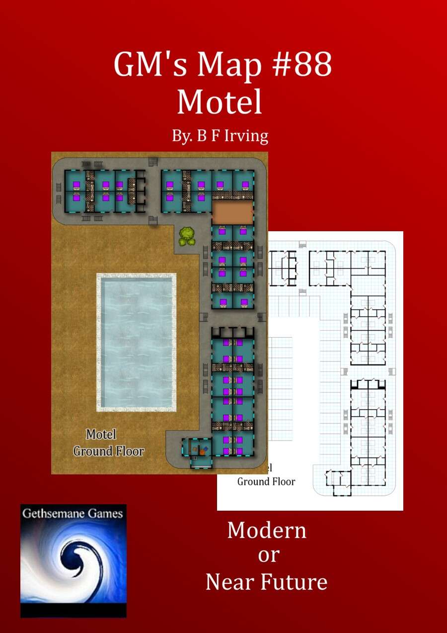 GM's Maps #88: Motel - Gethsemane Games | GMs Maps | DriveThruRPG