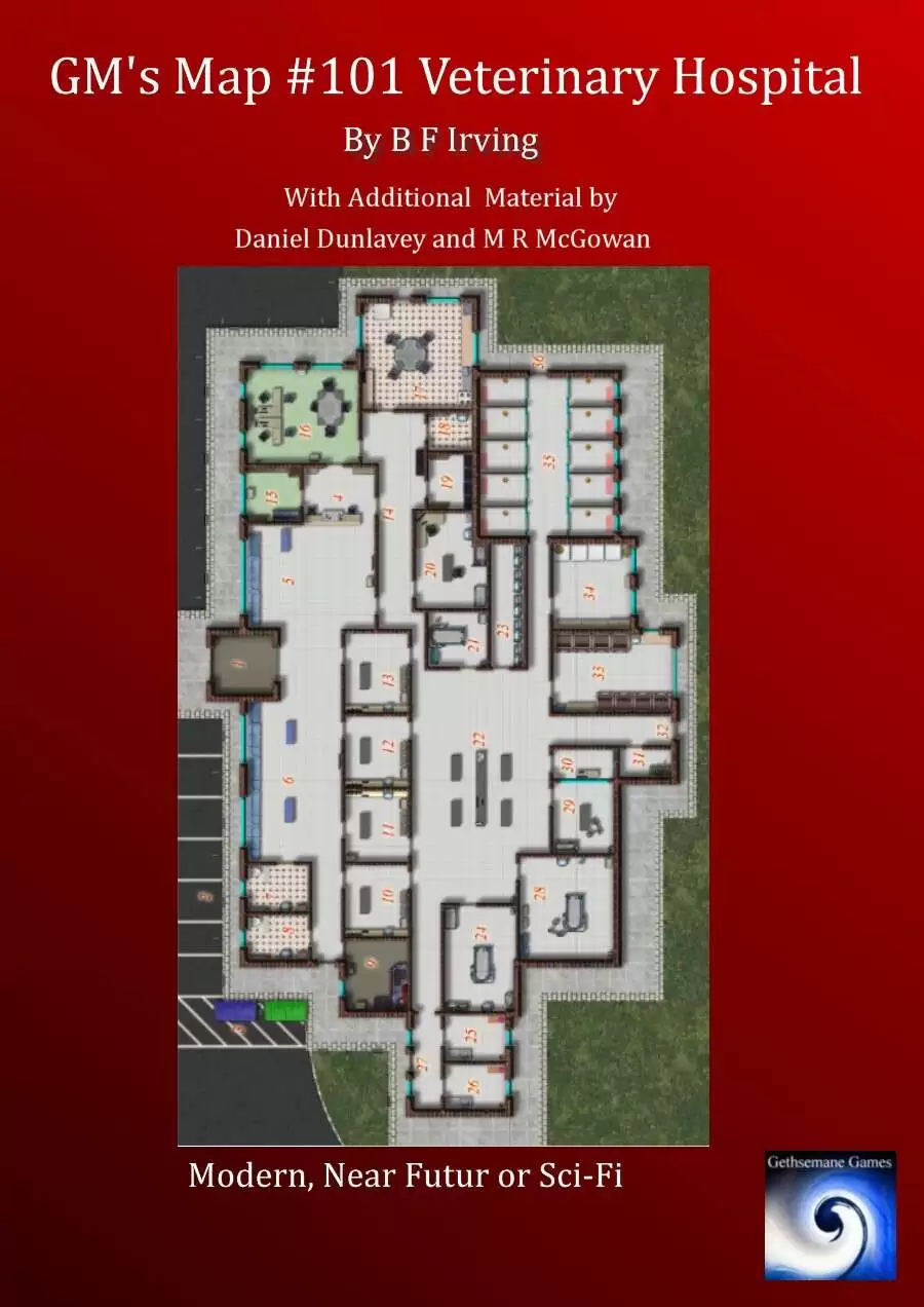 GM's Maps #101: Veterinary Hospital - Gethsemane Games | Post ...
