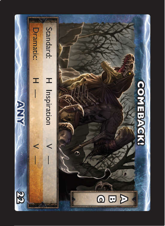 Torg Eternity - Drama Card - Comeback! - Ulisses Spiele | DriveThruRPG
