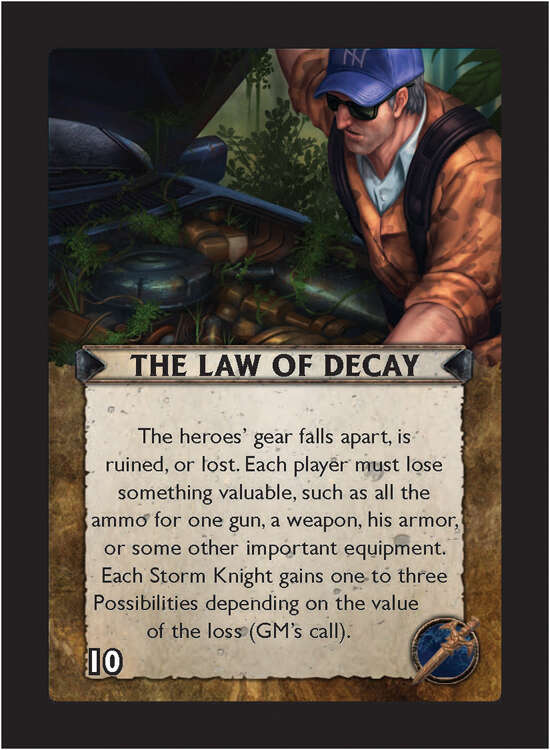 Torg Eternity - Living Land Cosm Card - The Law of Decay - Ulisses ...