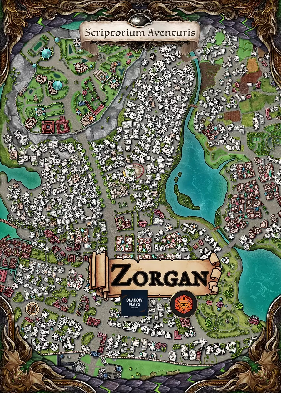 Zorgan [DSA] Stadtkarte VTT - Ulisses Spiele | Scriptorium Aventuris ...