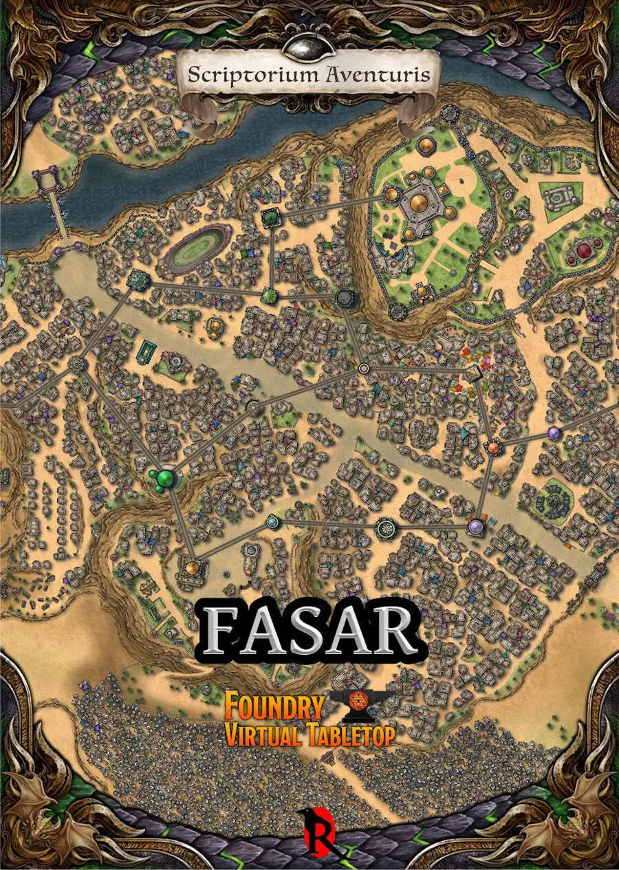 Fasar - Stadtplan für Foundry VTT - Ulisses Spiele | Scriptorium ...