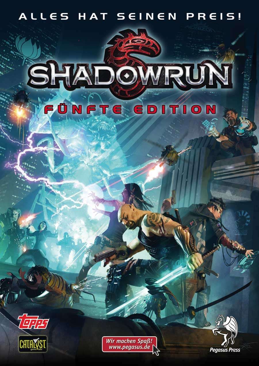 Shadowrun-Poster: Fünfte Edition - Pegasus Press | Shadowrun 5 ...