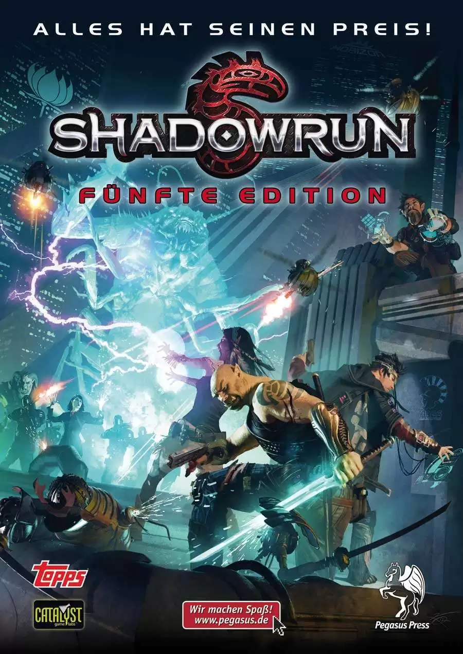Shadowrun-Poster: Fünfte Edition - Pegasus Press | Shadowrun 5 ...