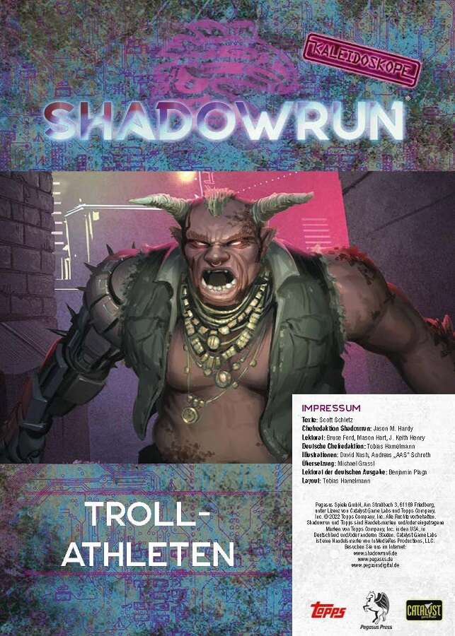 Shadowrun: Kaleidoskop - Troll-Athleten - Pegasus Press | Shadowrun 6 ...