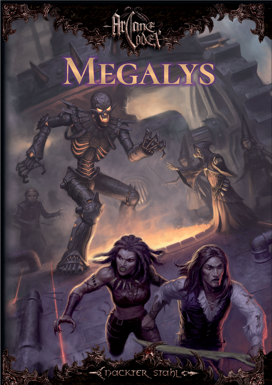 Arcane Codex Megalys - Nackter Stahl Verlag | DriveThruRPG