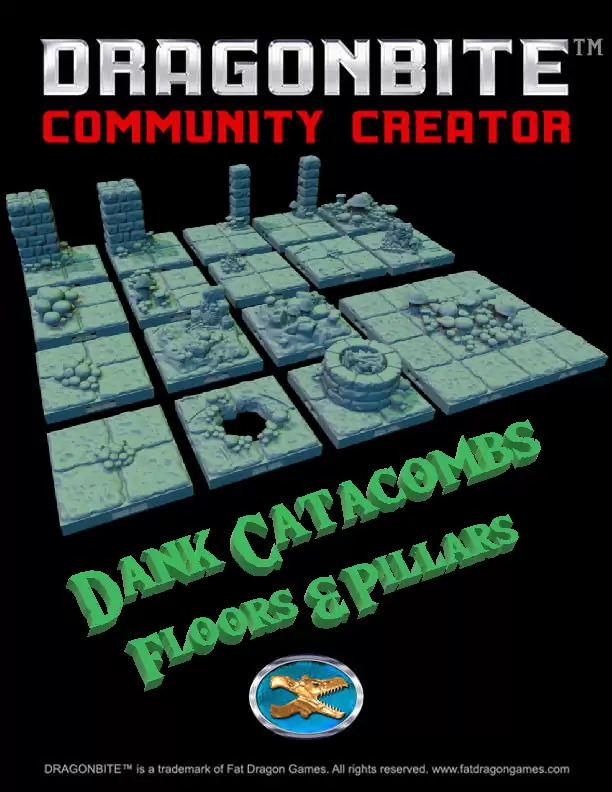 Dank Catacombs Floors & Pillars - Fat Dragon Games | DragonBite ...