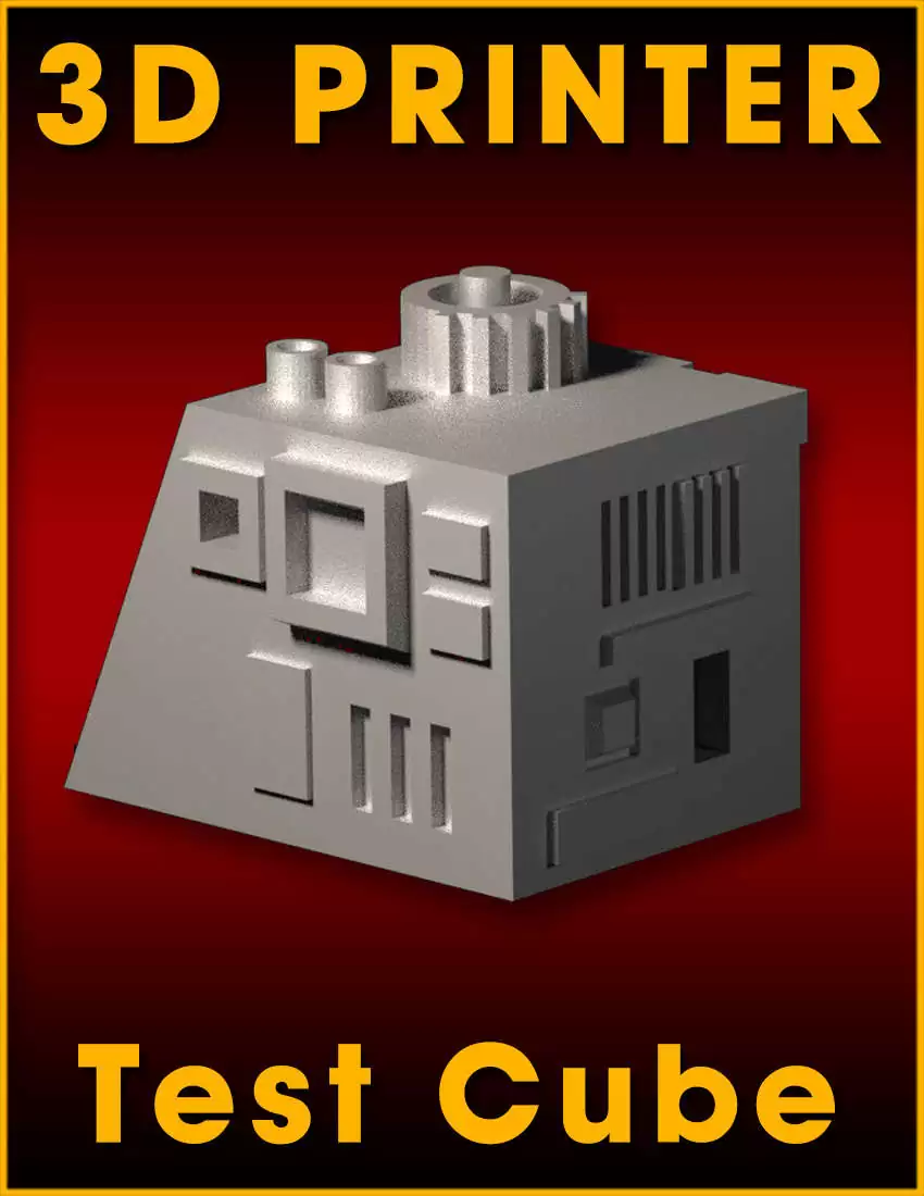 3D Printer Test Cube - Fat Dragon Games | DRAGONLOCK | DriveThruRPG
