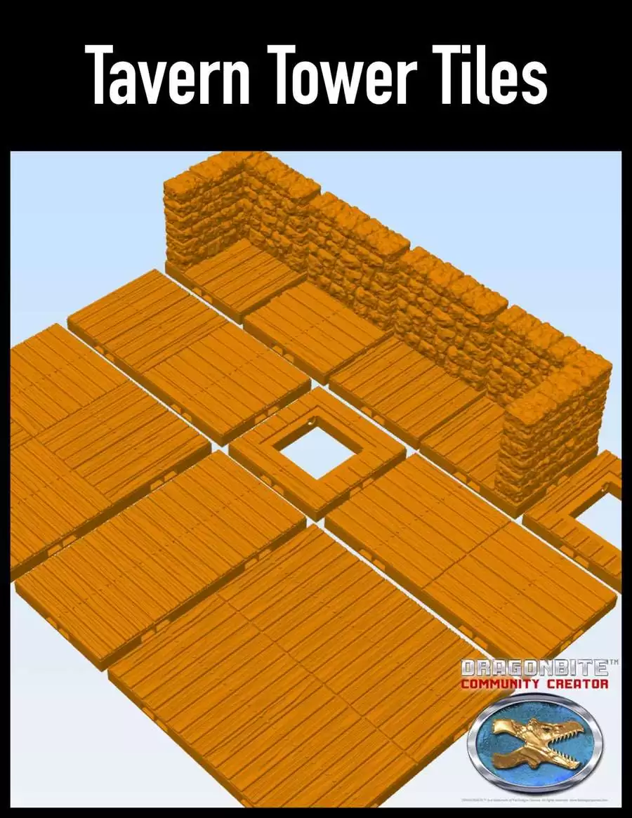Tavern Tower Tiles - Fat Dragon Games | DragonBite | Nerdhaus ...